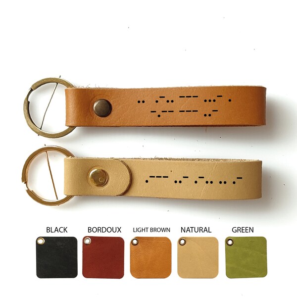 Morse Code Keyring - Etsy