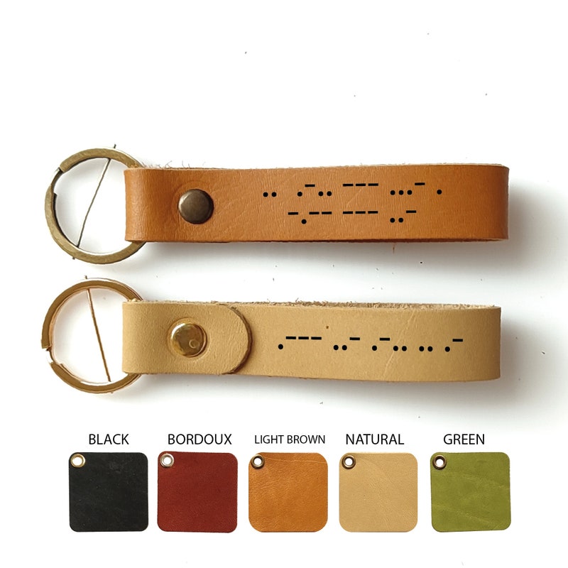 Morse Code Keyring - Etsy