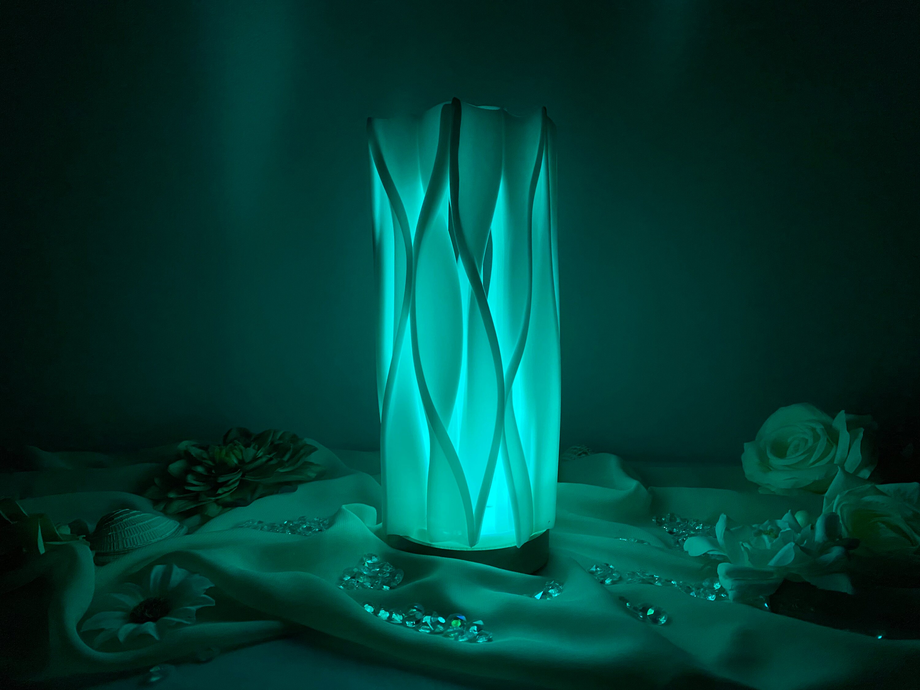 Wireless 3D Printed Resin Lamp Wedding Centerpiece/decor With - Etsy