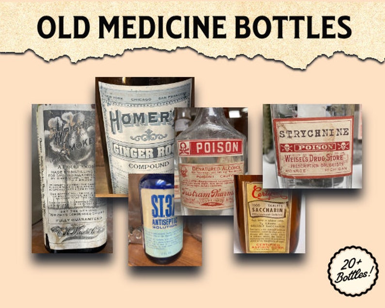 Vintage Label Inspiration Mega Bundle, Perfect for Victorian Label ...