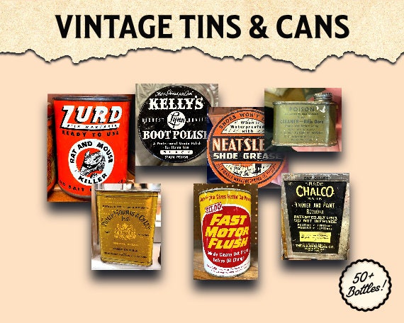 Vintage Label JPEG Bundle: Victorian Packaging Designs (digital ...