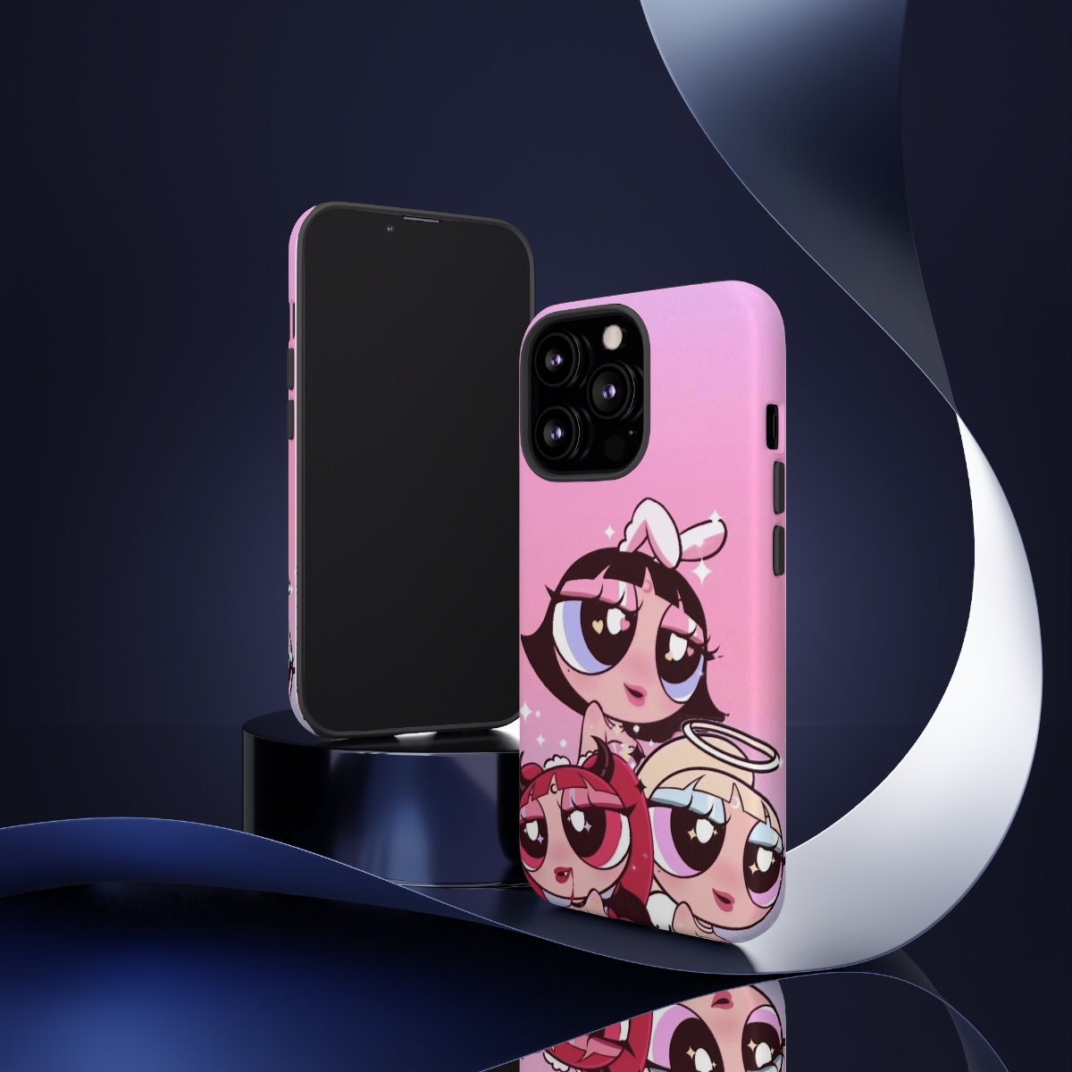 Halloween Powerpuff Girls Cute Pink Phone Cases - Etsy