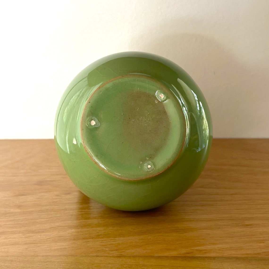 Small Green Pottery Pitcher - Etsy