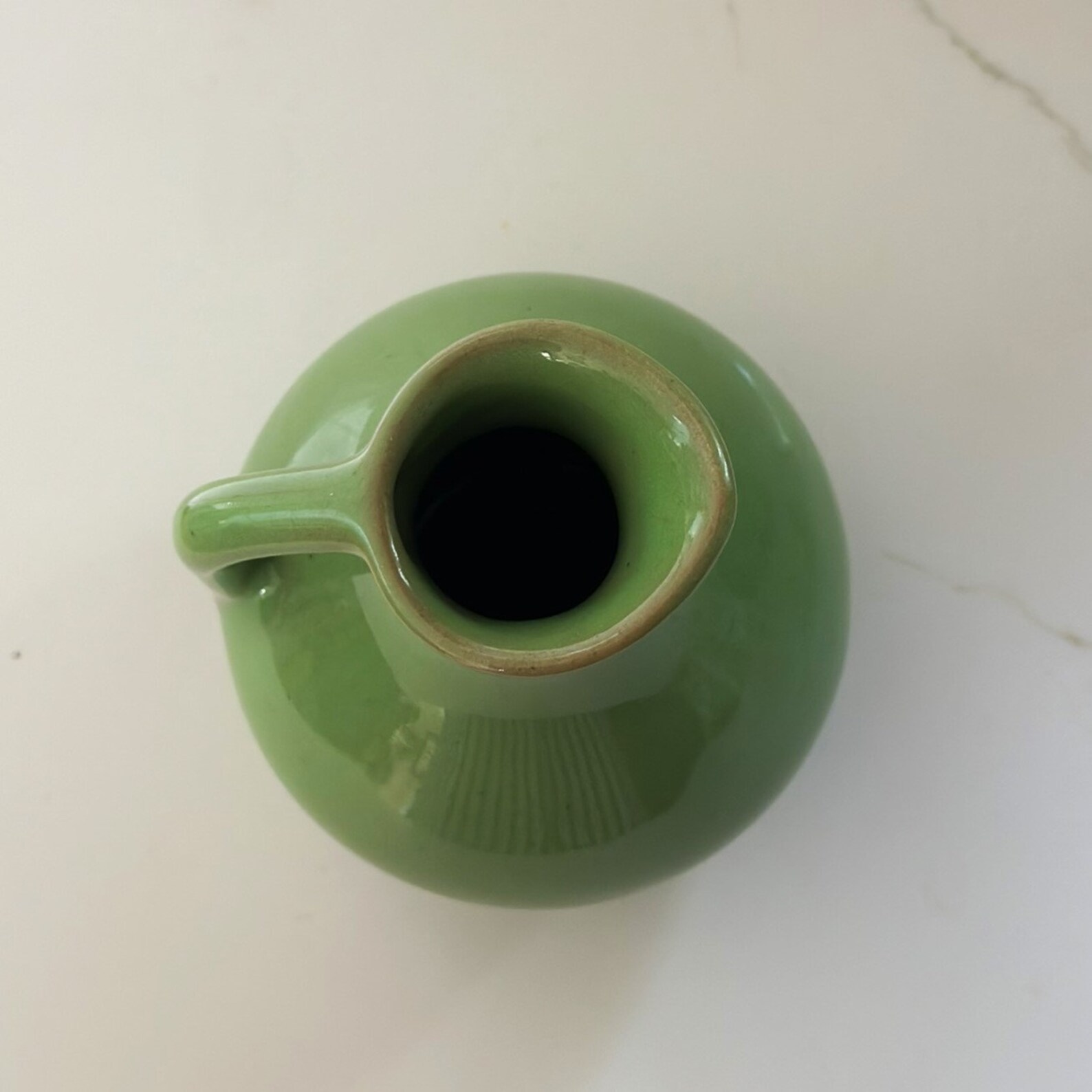 Small Green Pottery Pitcher - Etsy