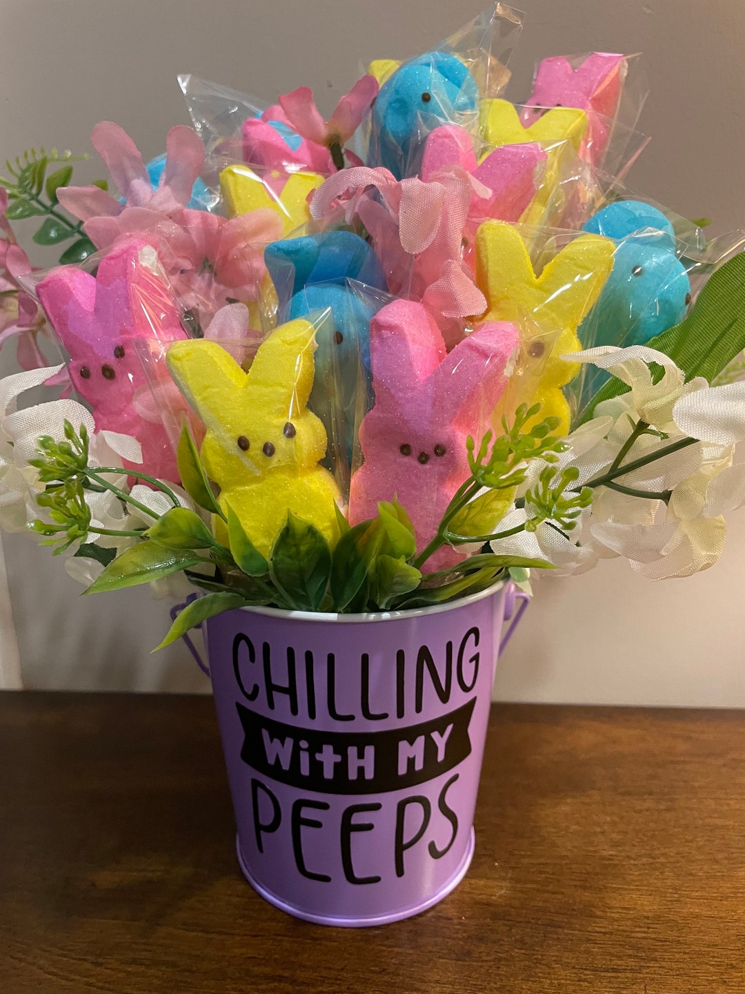 Peeps Gift Basket; Peep Lover Basket; Peeps Candy Basket; Easter Peeps ...