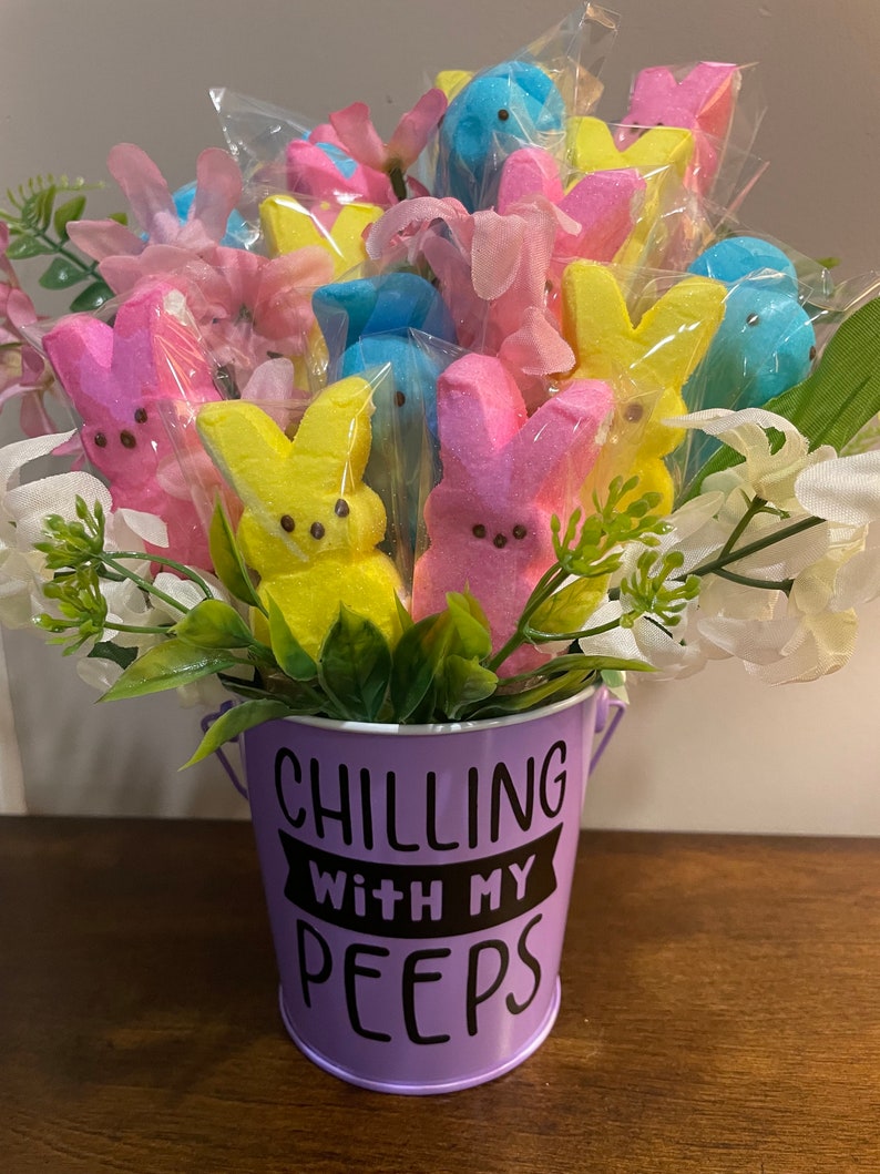 Peeps Gift Basket Peep Lover Basket Peeps Candy Basket Easter Peeps ...