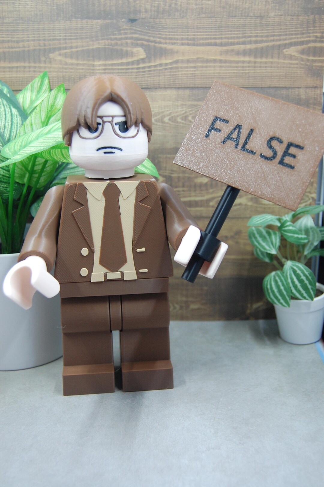Office Survival Brick – “FALSE” Desk Figure | Funny Office Decor ...