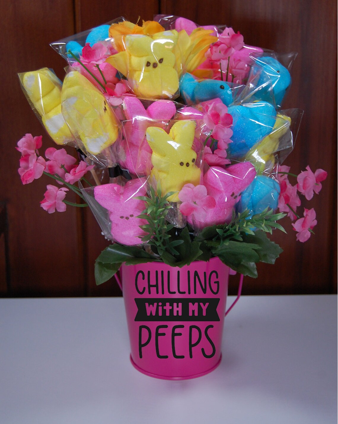 Peeps Gift Basket Peep Lover Basket Peeps Candy Basket Easter Peeps ...