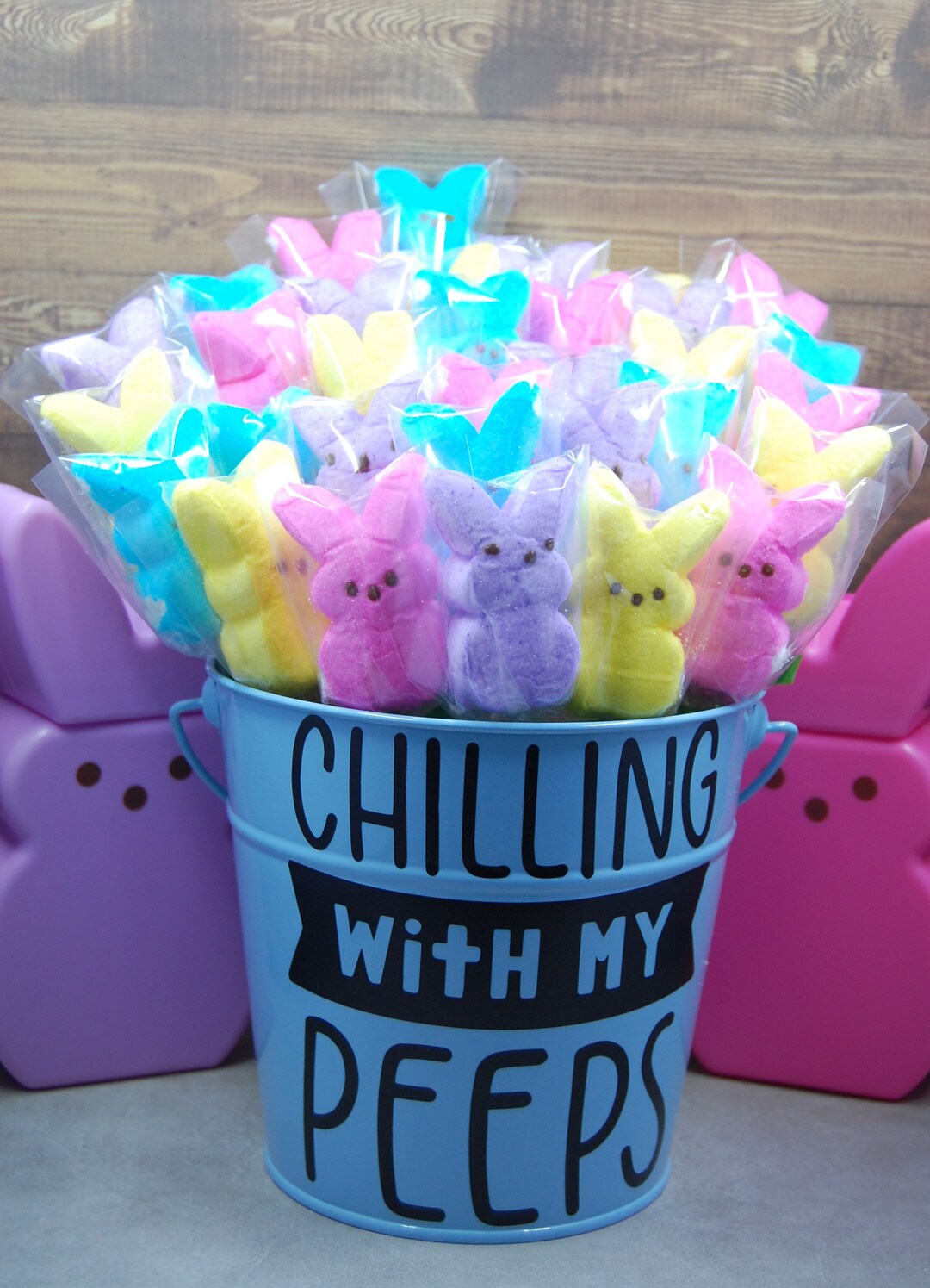 Large Peeps Gift Basket; Peep Lover Basket; Peeps Candy Basket; Easter ...