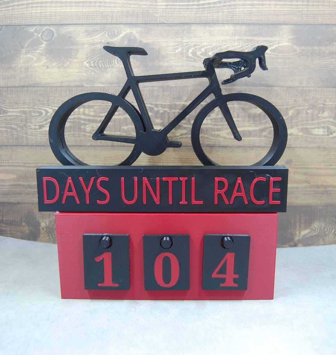 Days Until Race Countdown Sign – Cyclist Training Desk Decor - Etsy