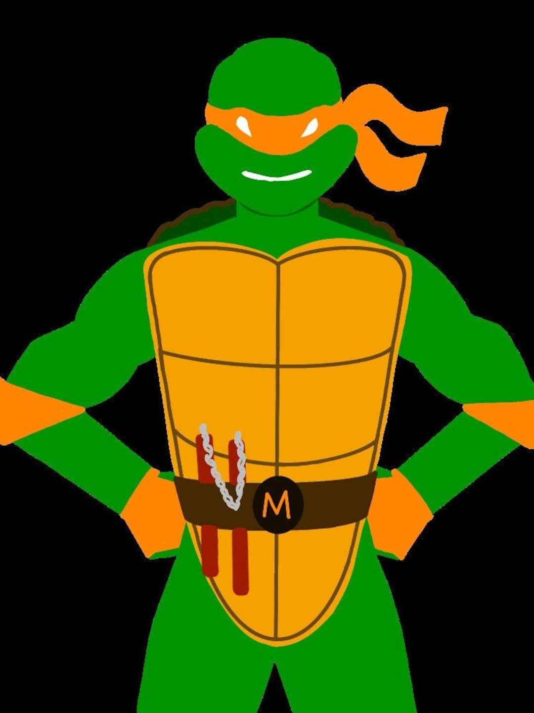 MIKEY NINJA TURTLES Digital Downloads Png Files clip Art Prints digital ...