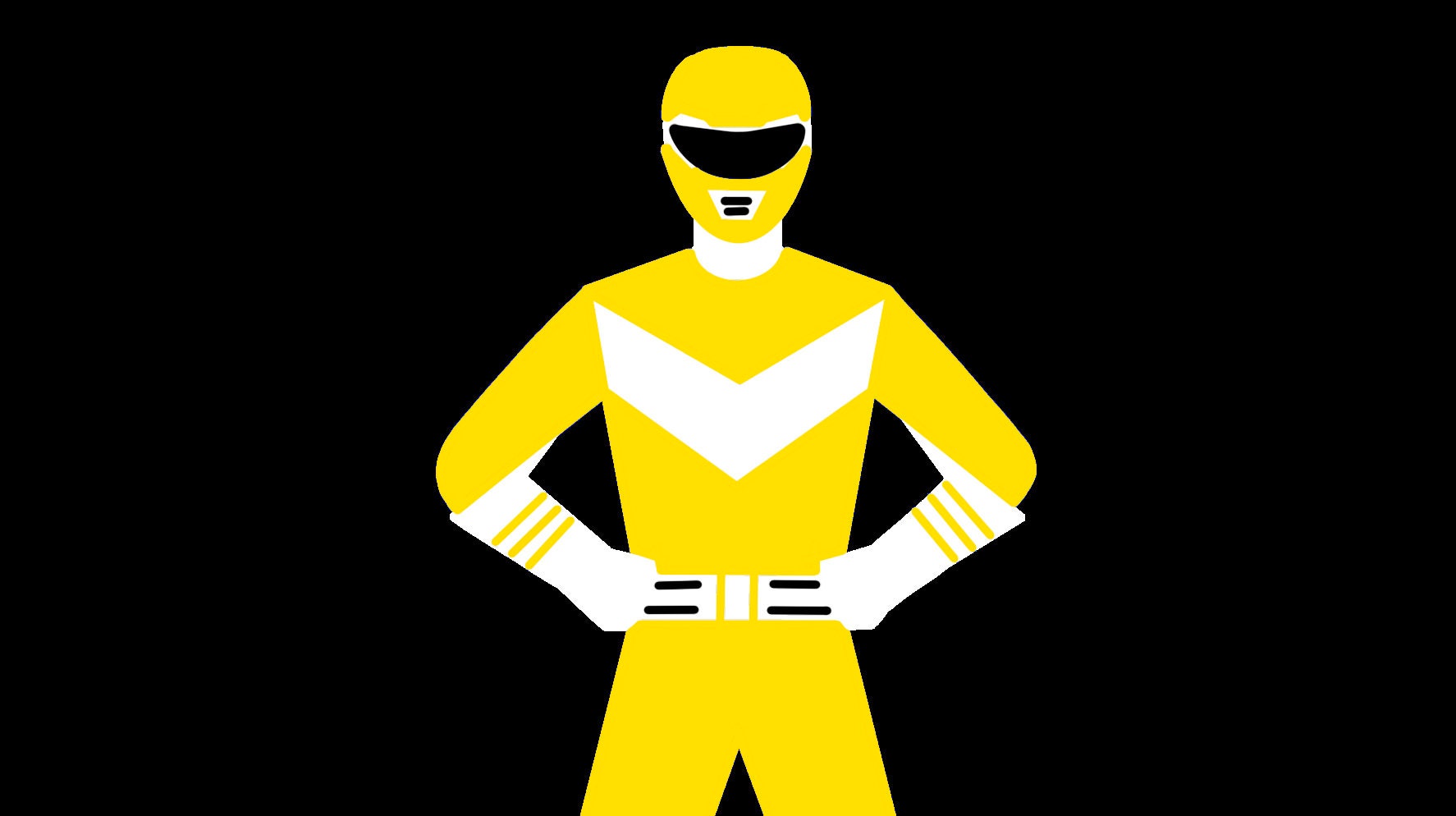 YELLOW RANGER Digital Download Craft Supplies & Tools Canvas and ...