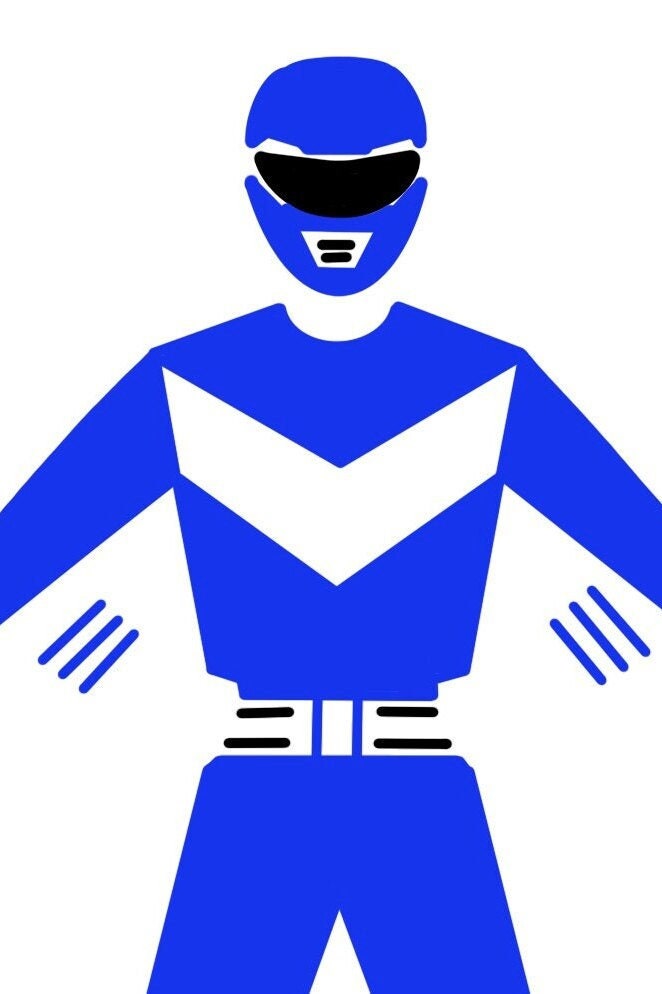 BLUE RANGER Digital Download Craft Supplies & Tools Canvas and Surfaces ...