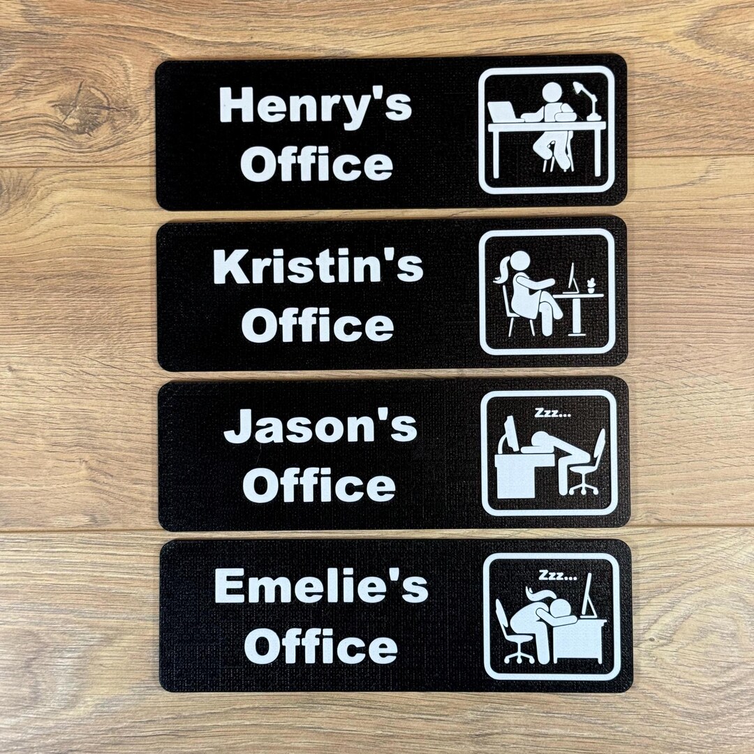 Room Signs Like the Office Sign for Door or Wall / 3D Printed Door Sign ...