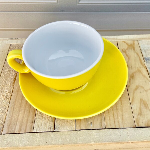 Yellow Tea Cup - Etsy