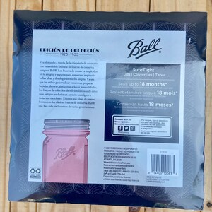 Pink Ball Mason Vintage Style Jar Rose QUART Limited Edition Rare NEW ...