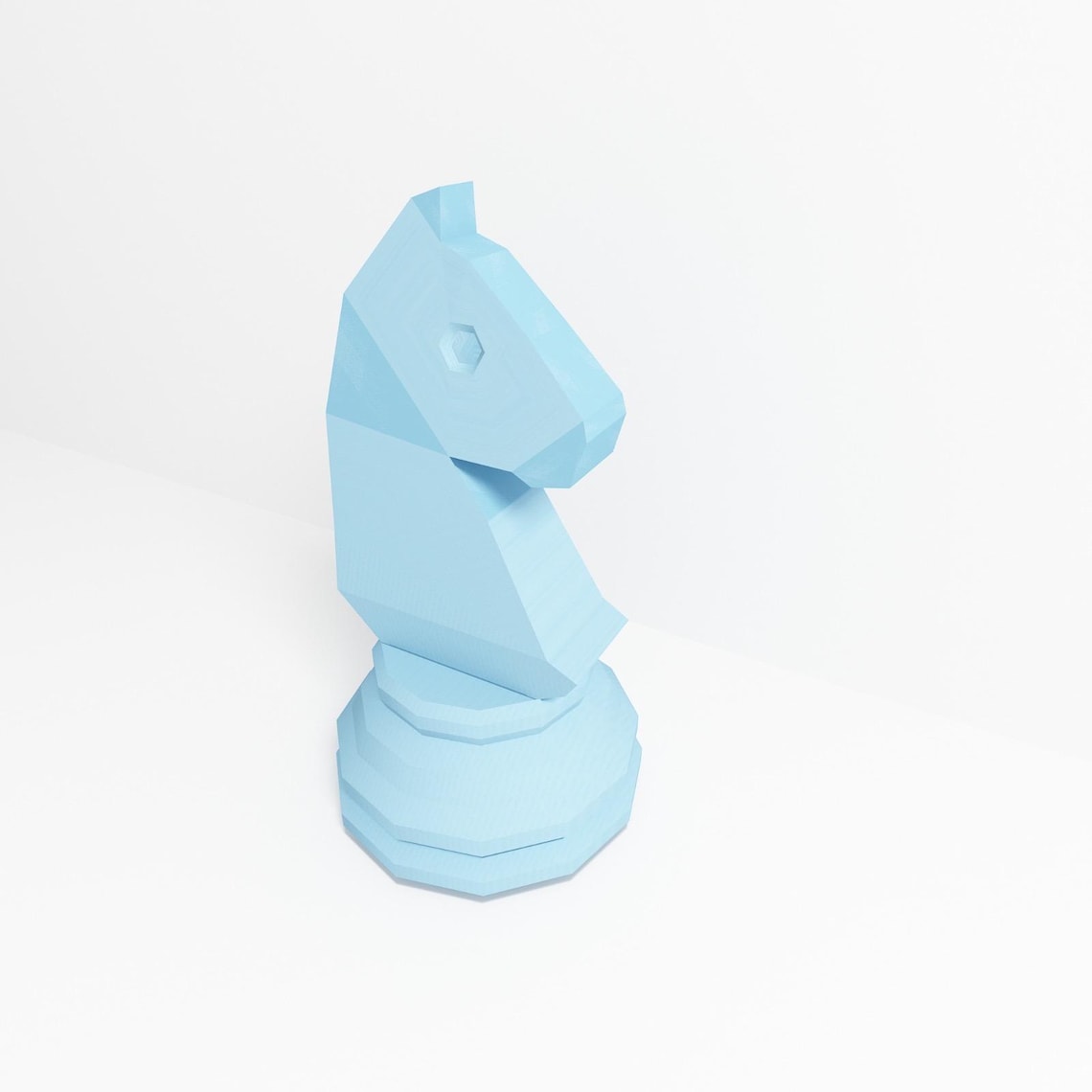 Chess Piece, Chess Knight, Low Poly Papercraft Knight, DIY Sculpture ...
