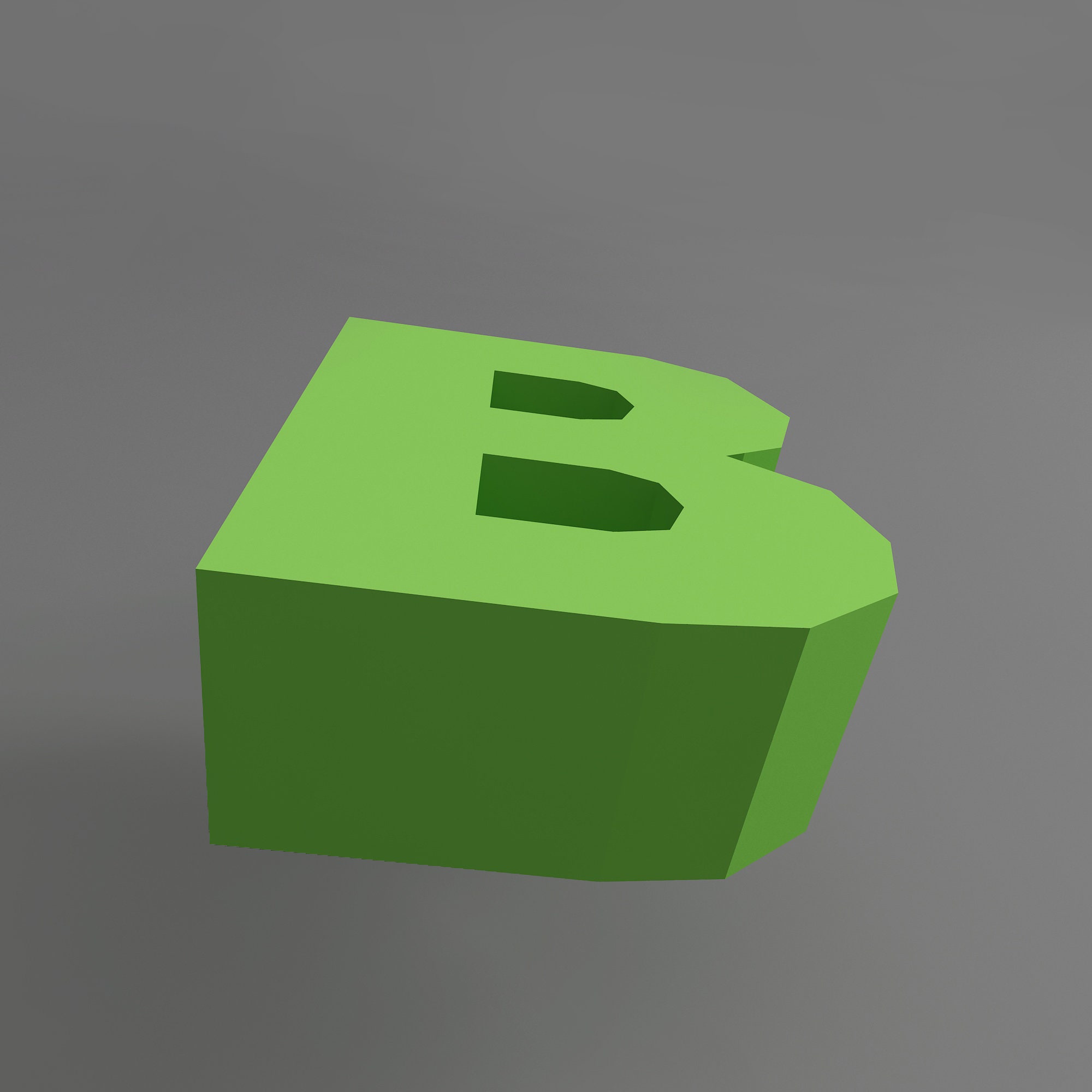 Low Poly Paper Craft, 3D Letter B, Paper Craft Letters, Low Poly ...