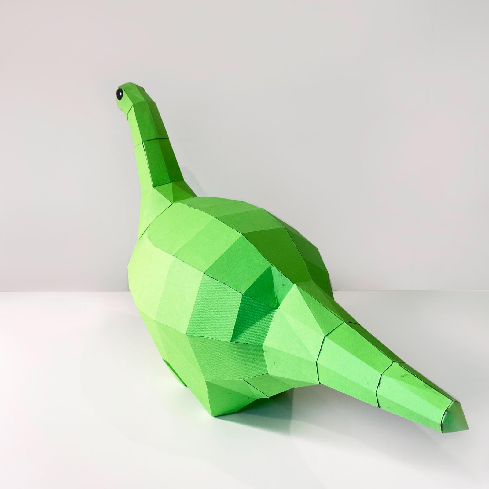 Papercraft Dinosaur, Low Poly Animals, 3D DIY Template Dinosaur, Cute ...