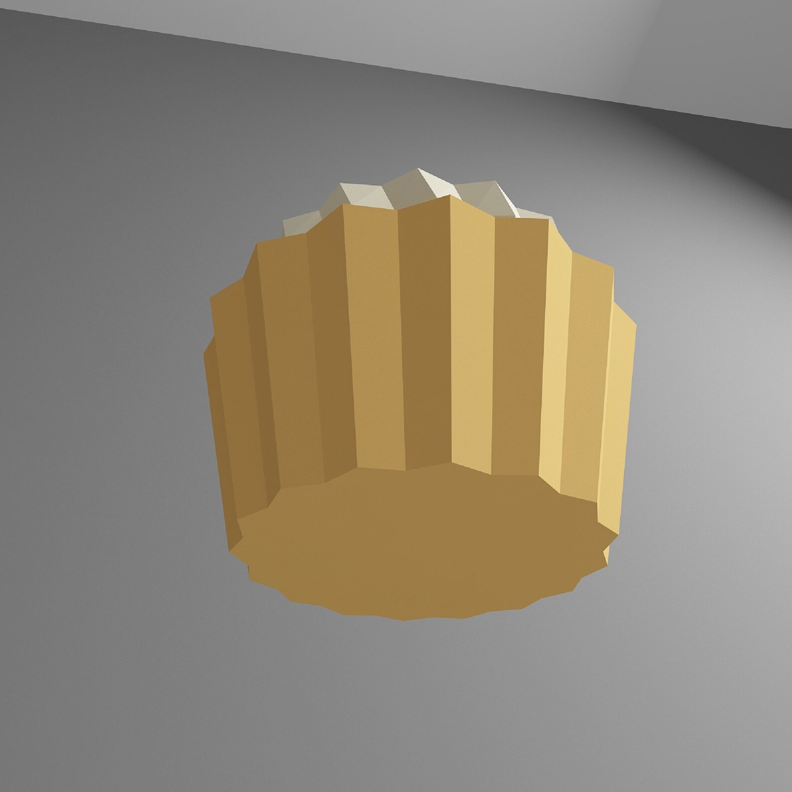 3d Paper Cupcake, Low Poly Paper Craft Cupcake, Origami Home Wall Decor ...