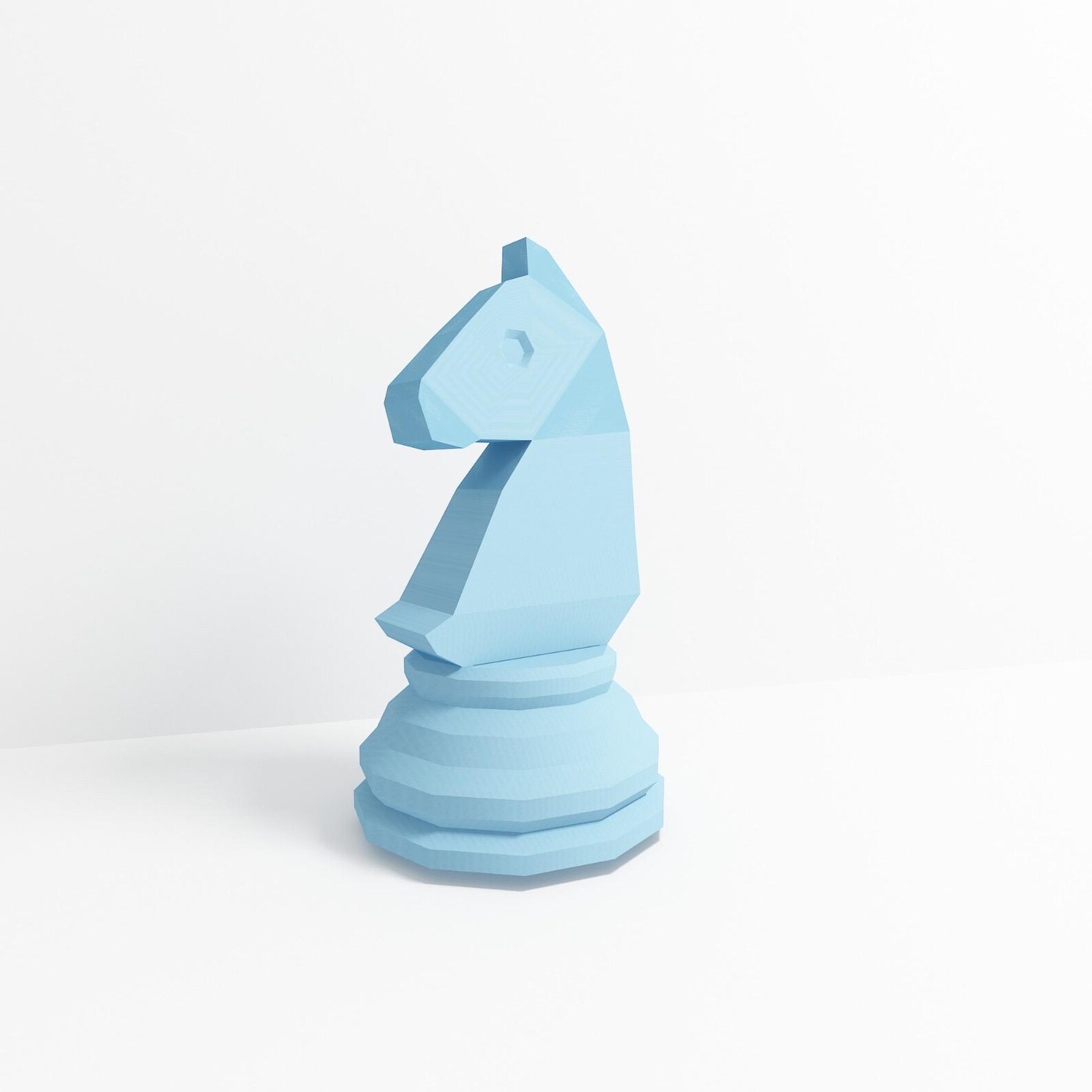 Chess Piece, Chess Knight, Low Poly Papercraft Knight, DIY Sculpture ...