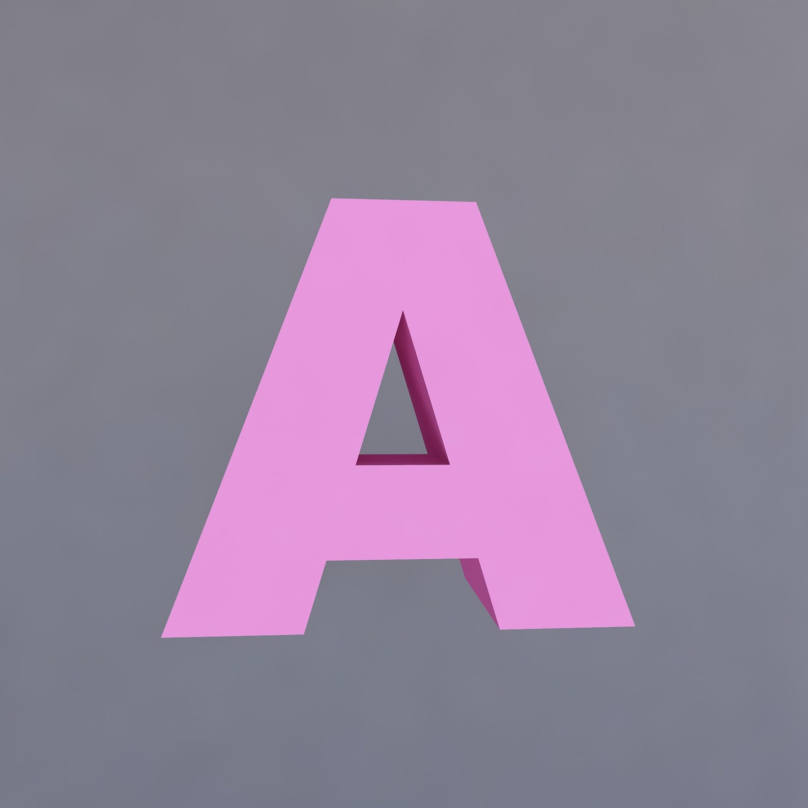 Low Poly Paper Craft, 3D Letter A, Paper Craft Letters, Low Poly ...