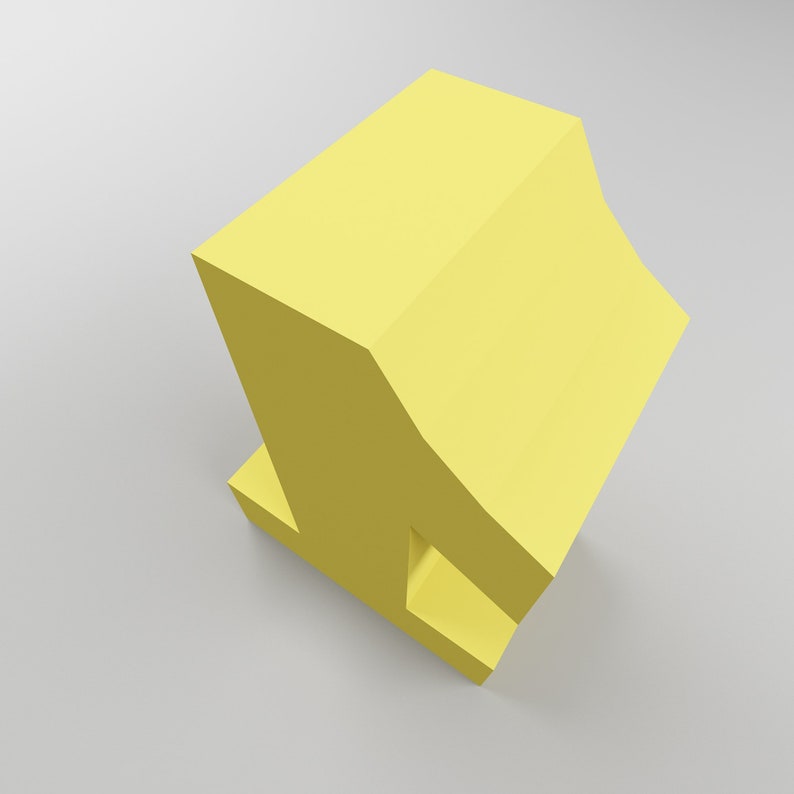 Low Poly Paper Craft, 3D Number One, Paper Craft Numbers, Low Poly ...