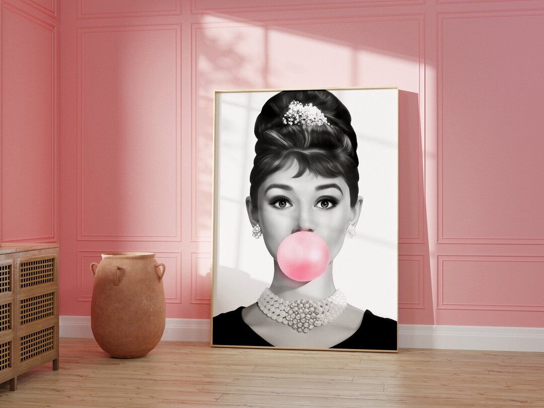 Audrey Hepburn Poster Old Hollywood Print Celebrity Poster Feminist ...