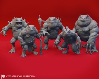 Sharkenbear 32mm/54mm Scale Miniature for Table Top Rpgs and Wargaming ...