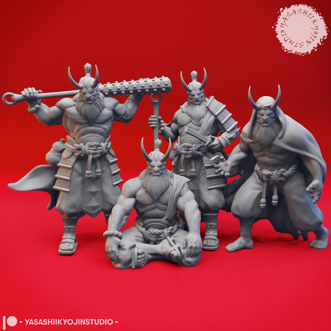 Oni 32mm/54mm Scale Miniature for Table Top Rpgs D&D, Dnd, Pathfinder ...