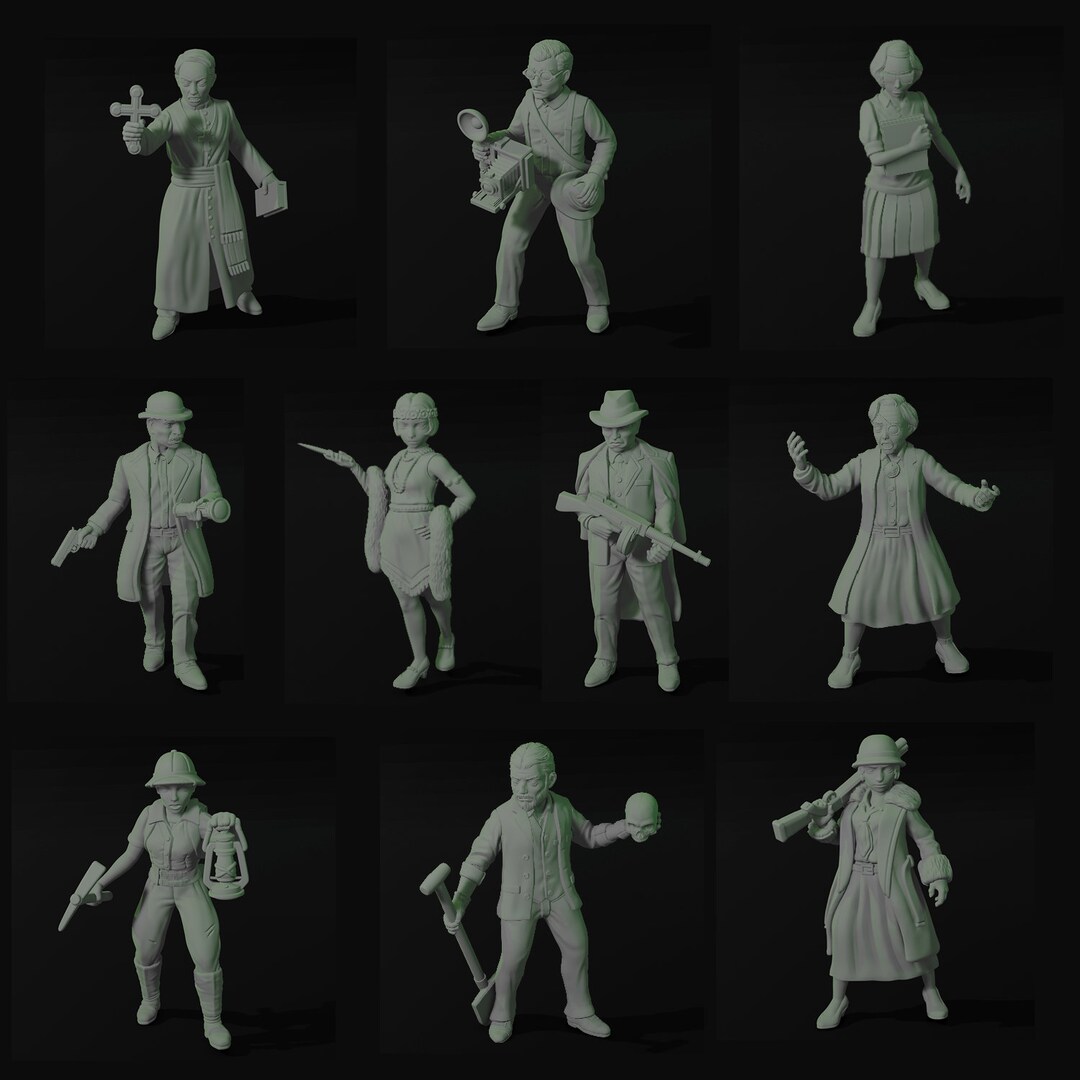 Investigators (innsmouth Investigators Collection) - 32mm Scale ...