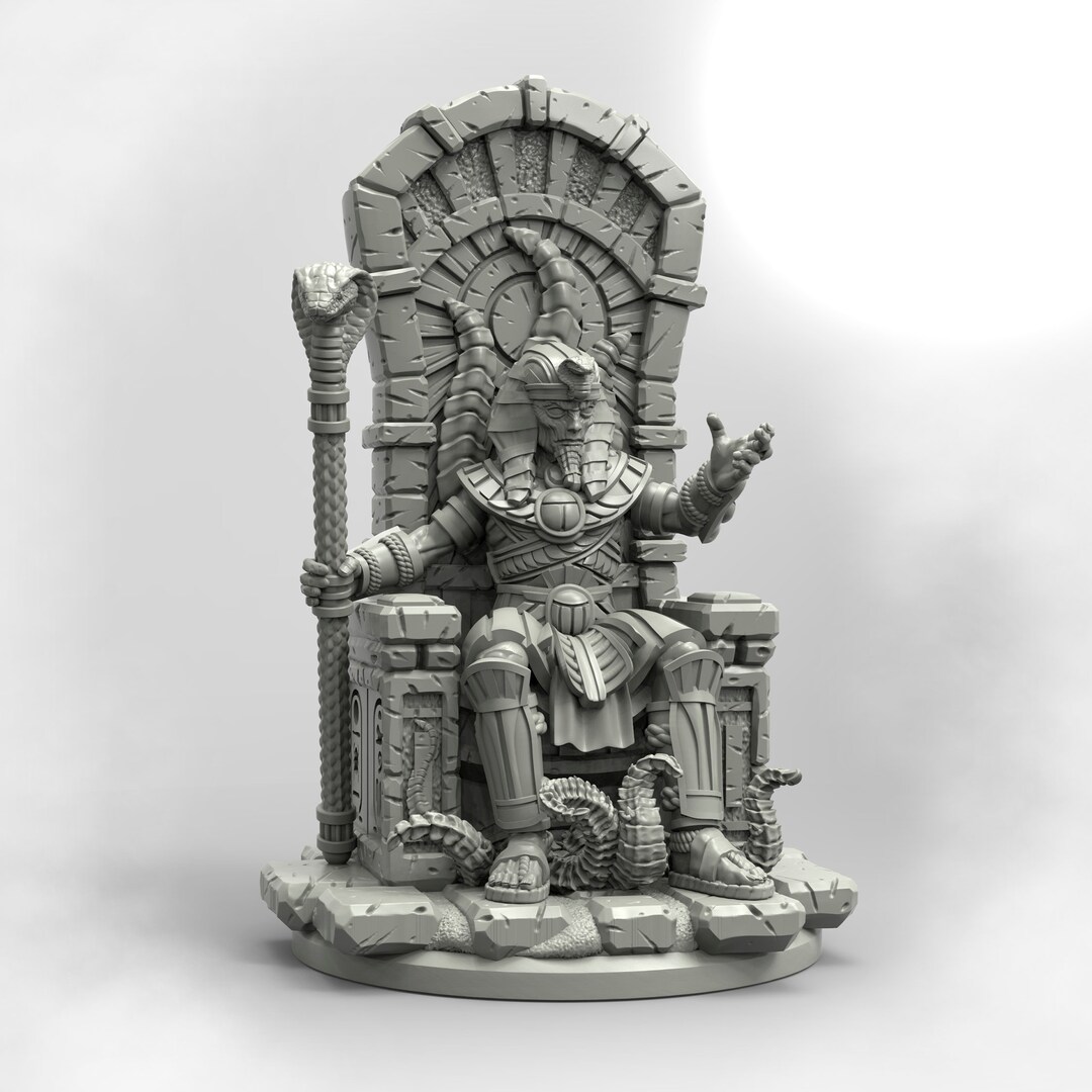 Black Pharaoh - 32mm Scale Miniature for Lovecraft/horror Themed Table ...