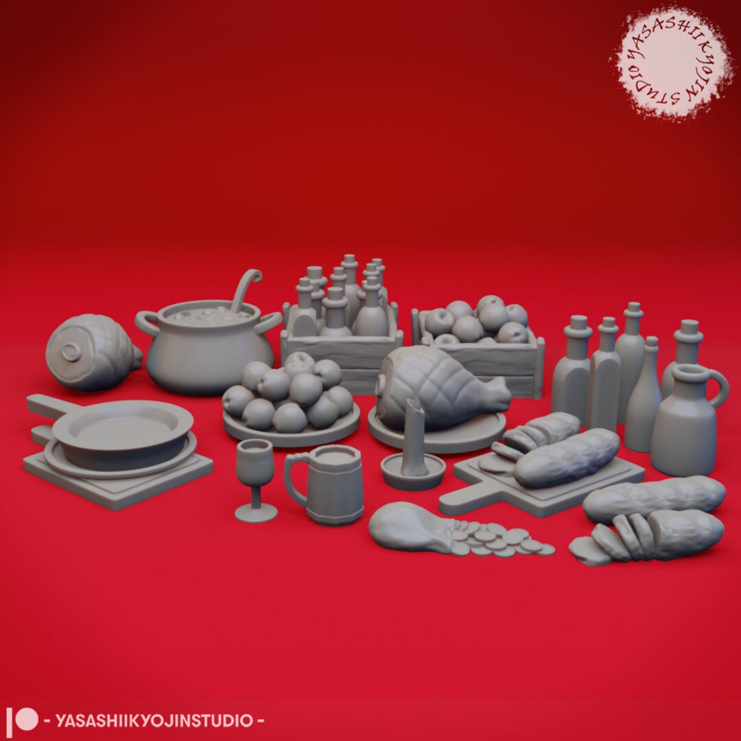 Tavern Pieces Bundle - 32mm/54mm Scale Scatter Terrain for Table Top ...