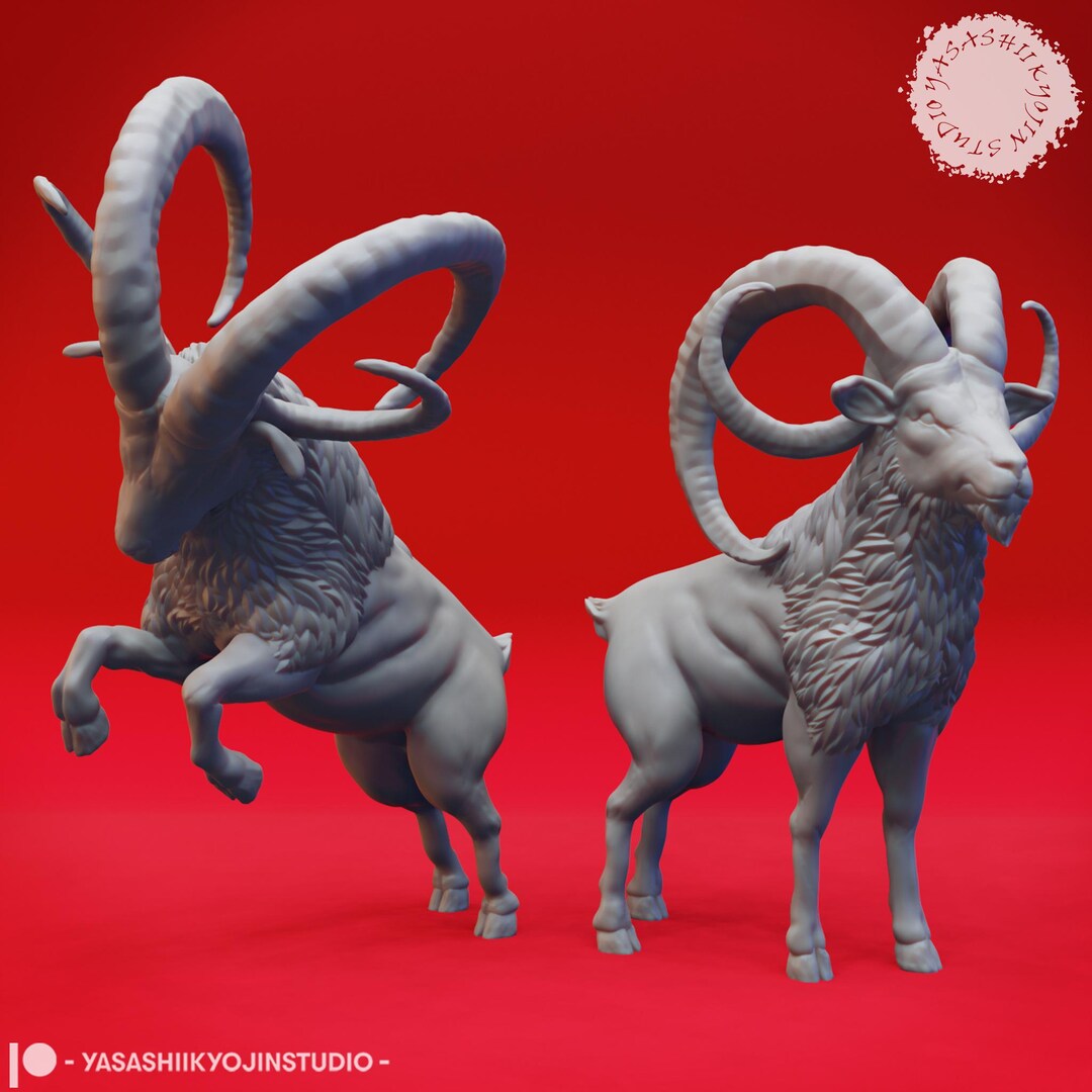Giant Goat - 32mm/54mm Scale Miniature for Table Top Rpgs ( D&D, Dnd ...