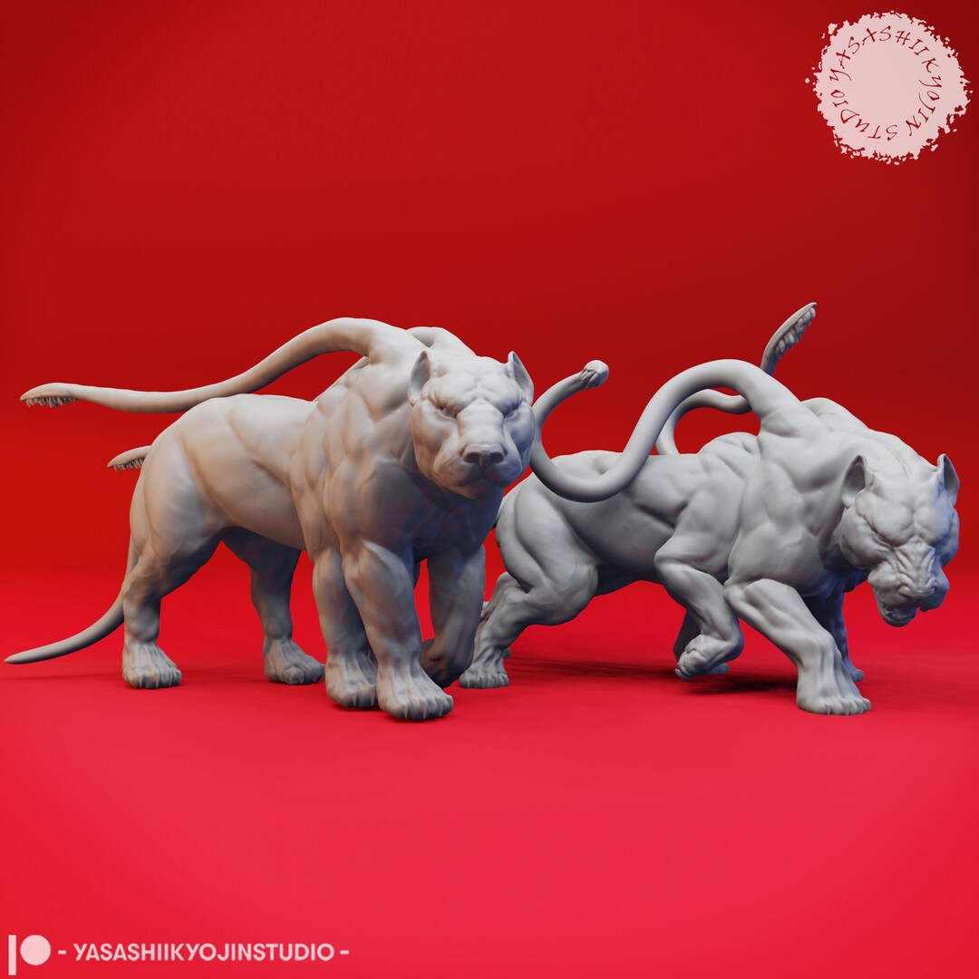 Displacer Beast - 32mm/54mm Scale Miniature for Table Top Rpgs ( D&D ...