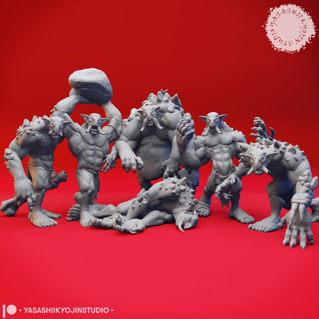 Troll - 32mm/54mm Scale Miniature for Table Top Rpgs ( D&D, Dnd ...