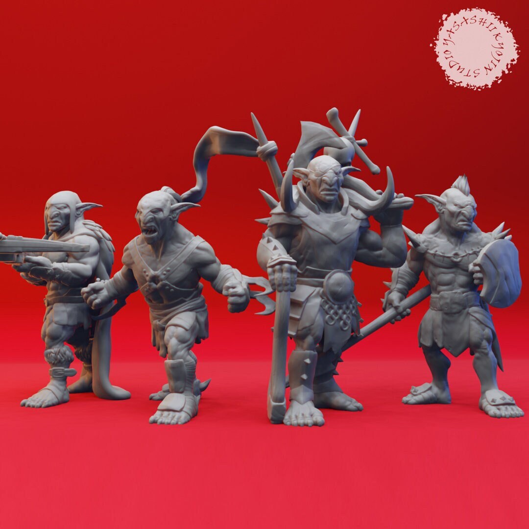 Goblins - 32mm/54mm Scale Miniature for Table Top Rpgs ( D&D, Dnd ...