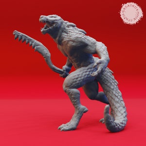 Lizardfolk 32mm/54mm Scale Miniature for Table Top Rpgs D&D, Dnd ...
