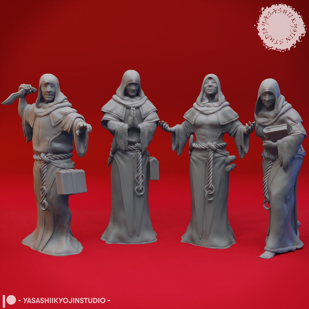 Cultists 32mm/54mm Scale Miniature for Table Top Rpgs D&D, Dnd ...