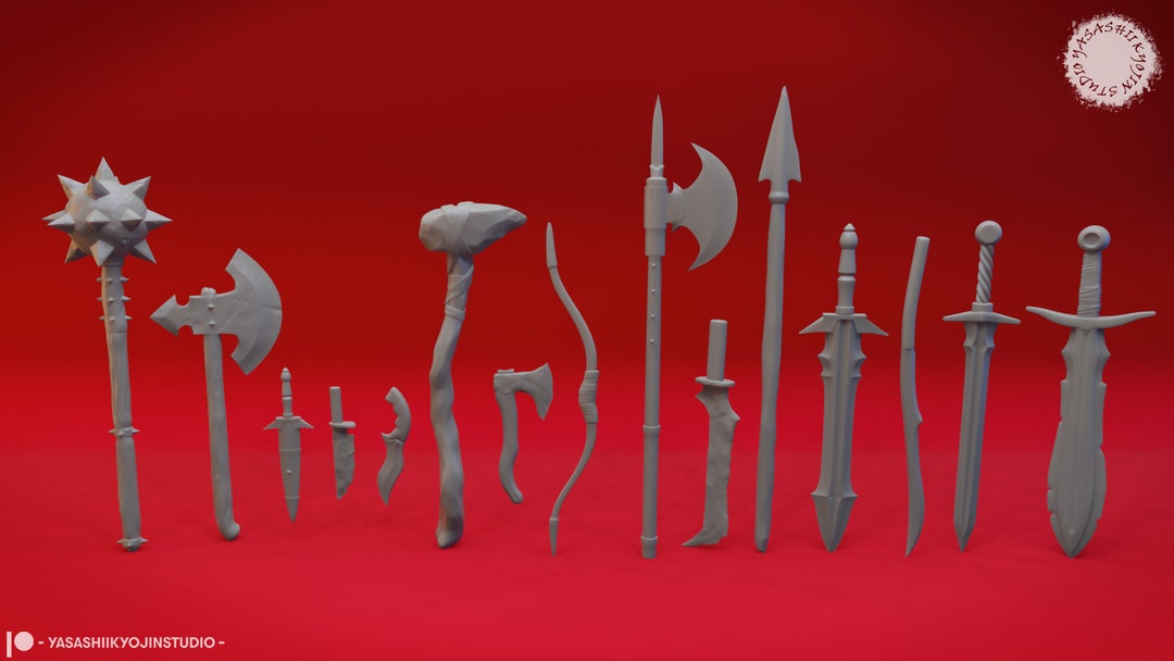 Weapons Bundles 32mm/54mm Scale Scatter Terrain for Table Top Rpgs D&D ...