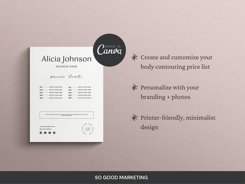 Body Contouring Price List, Medical Spa Marketing, Body Sculpting ...