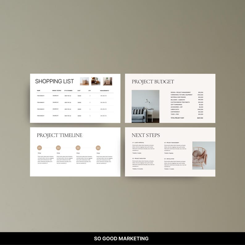 Interior Design Canva Template | Modern & Sophisticated E-design ...