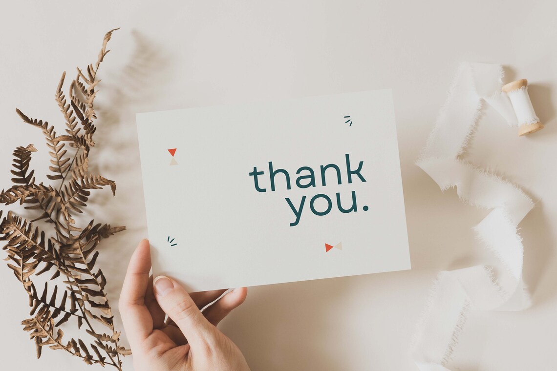 Small Business Thank You Card Template, DIY Editable Etsy Seller ...