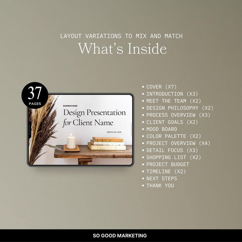 Interior Design Canva Template | Modern & Sophisticated E-design ...