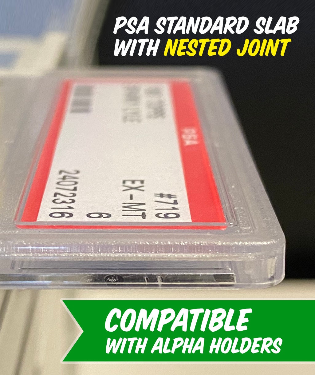 Alpha Holders for PSA Graded Cards - Stackable Polycarbonate Display ...