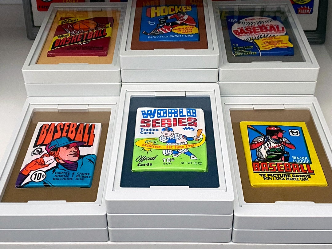 Alpha Holders for Vintage Wax Packs - Stackable Polycarbonate Display ...