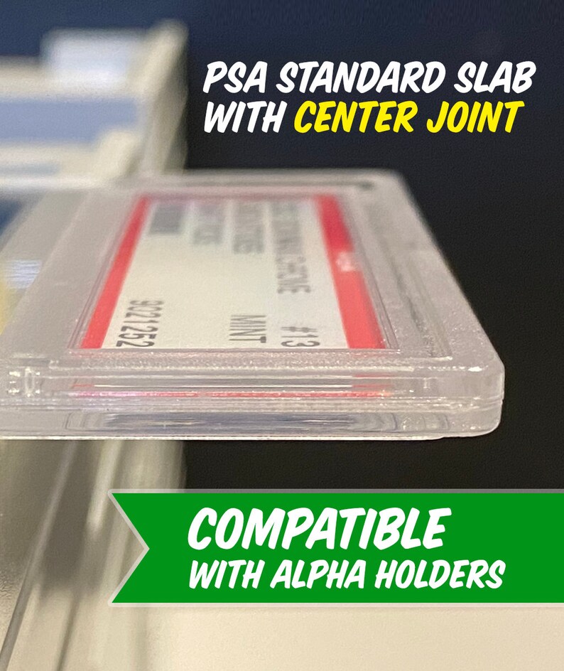 Alpha Holders for PSA Graded Cards - Stackable Polycarbonate Display ...