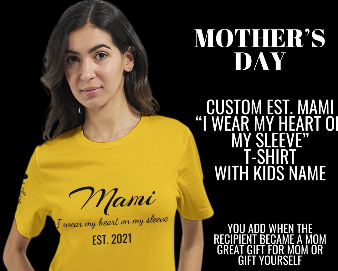 Custom Mami Shirt With Kid Name, Personalized Mami Shirt With Kids ...