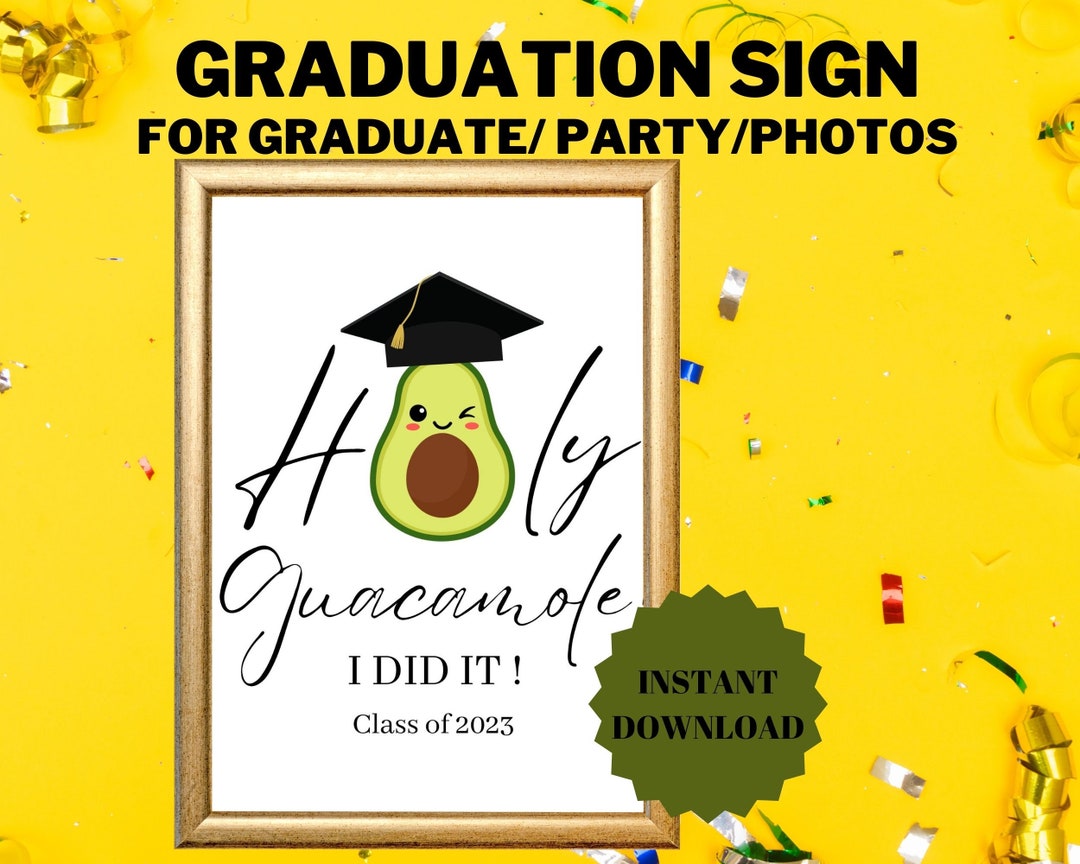 Graduation Printable Sign 2023, Graduation Table Sign, Graduation Decor ...