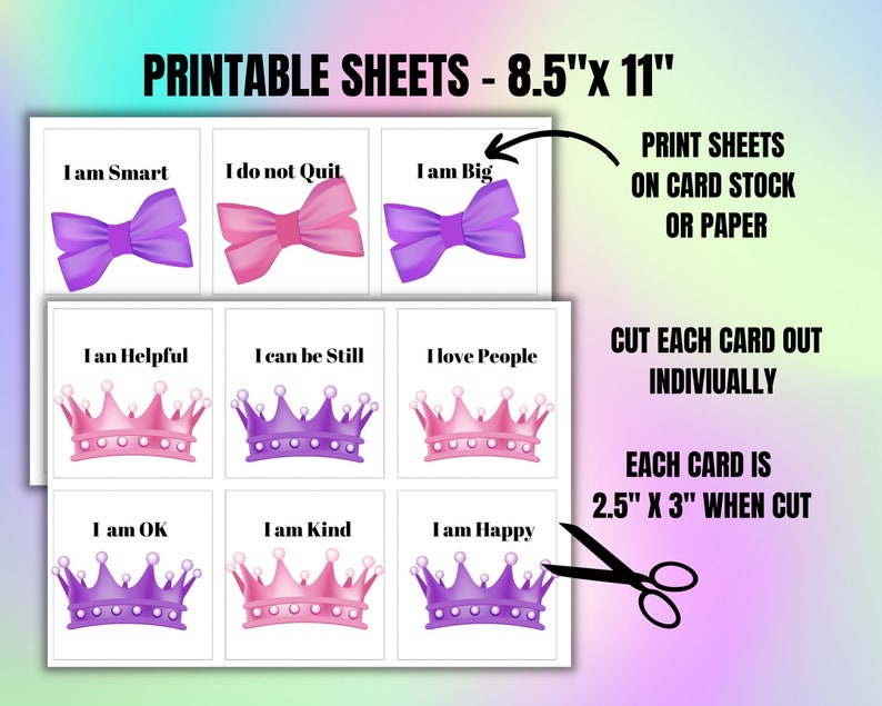 36 Child Affirmation Cards, Toddler Affirmations, Positive Daily Quotes ...